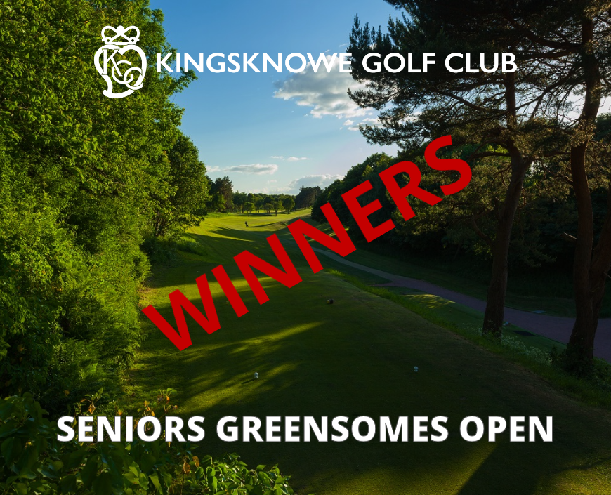 2023 Seniors Greensomes Open Winners