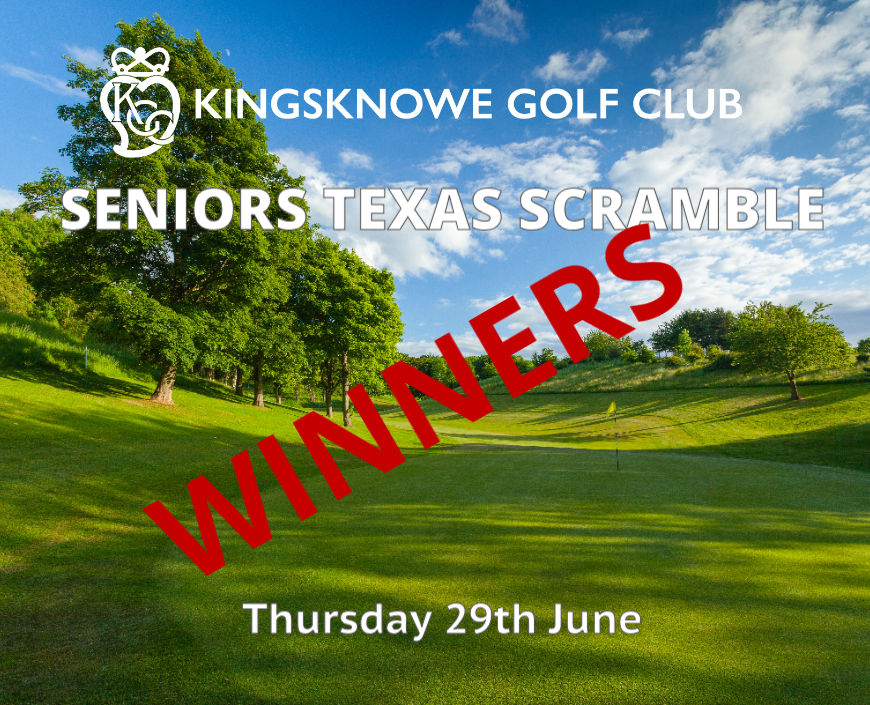 Seniors Texas Scramble Winners
